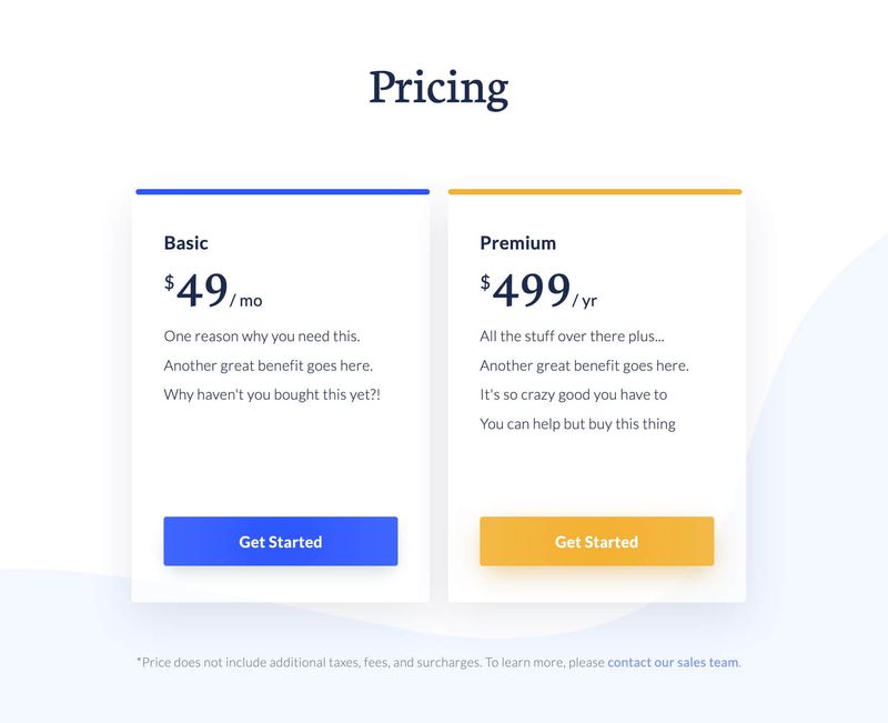 SaaS Pricing Page | Free Webflow Component